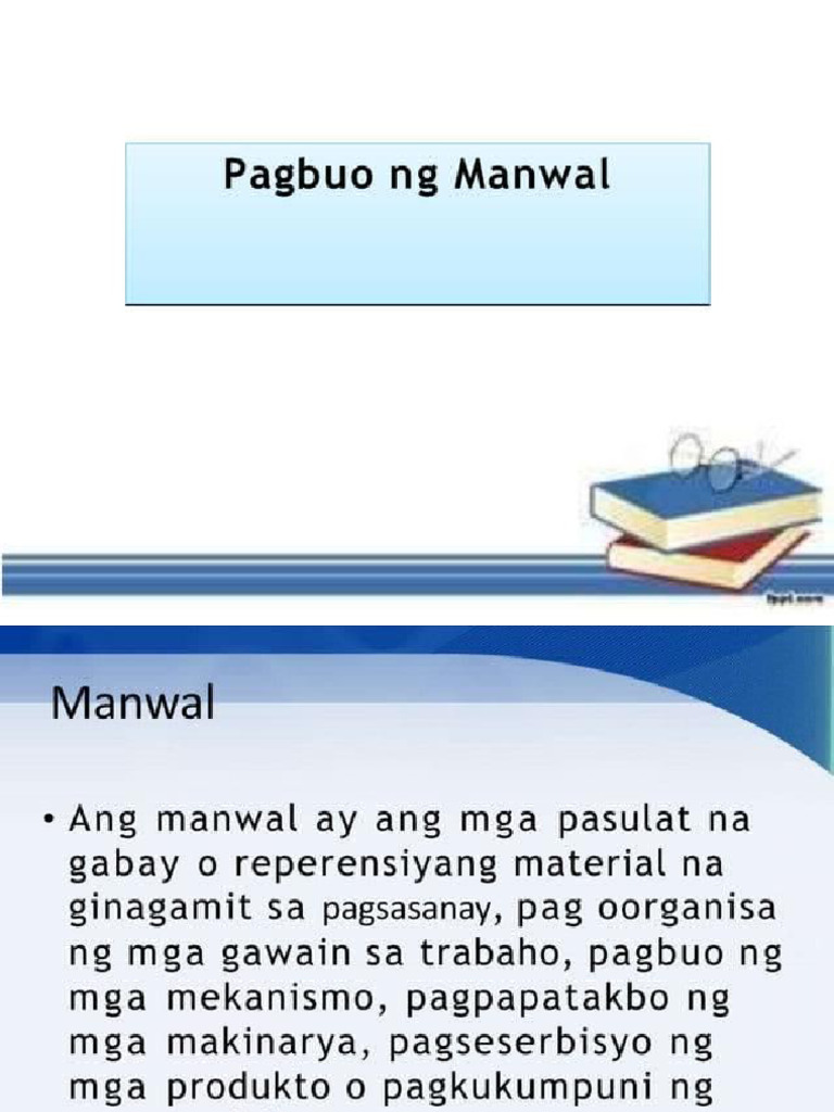 Pagbuo NG Manwal | PDF