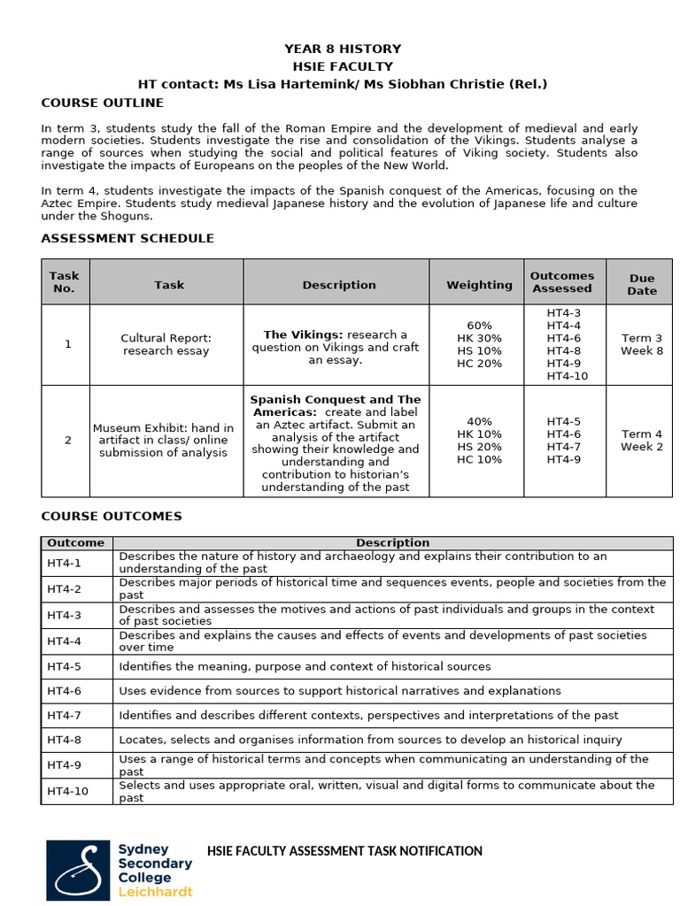 8 History Task Booklet - Selective | PDF