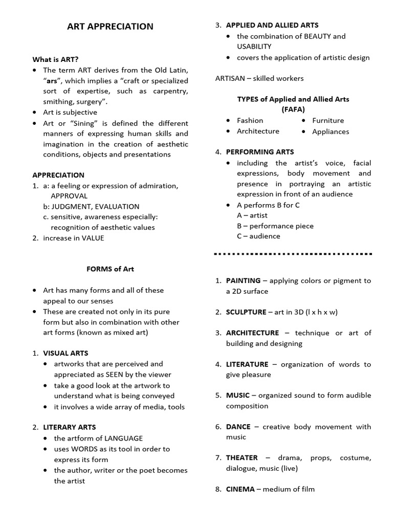 PDF Art Appreciation | PDF