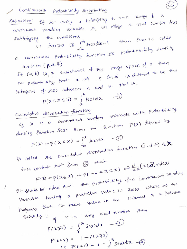 Continuous Prob | PDF