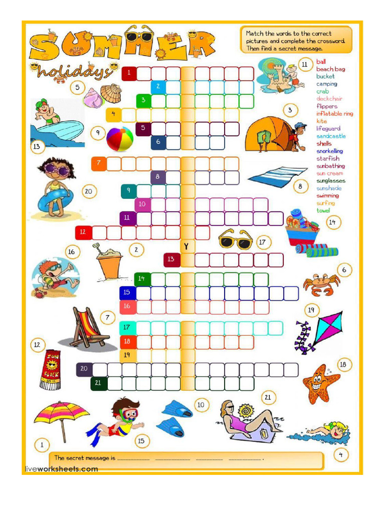 Summer Holiday Activity | PDF