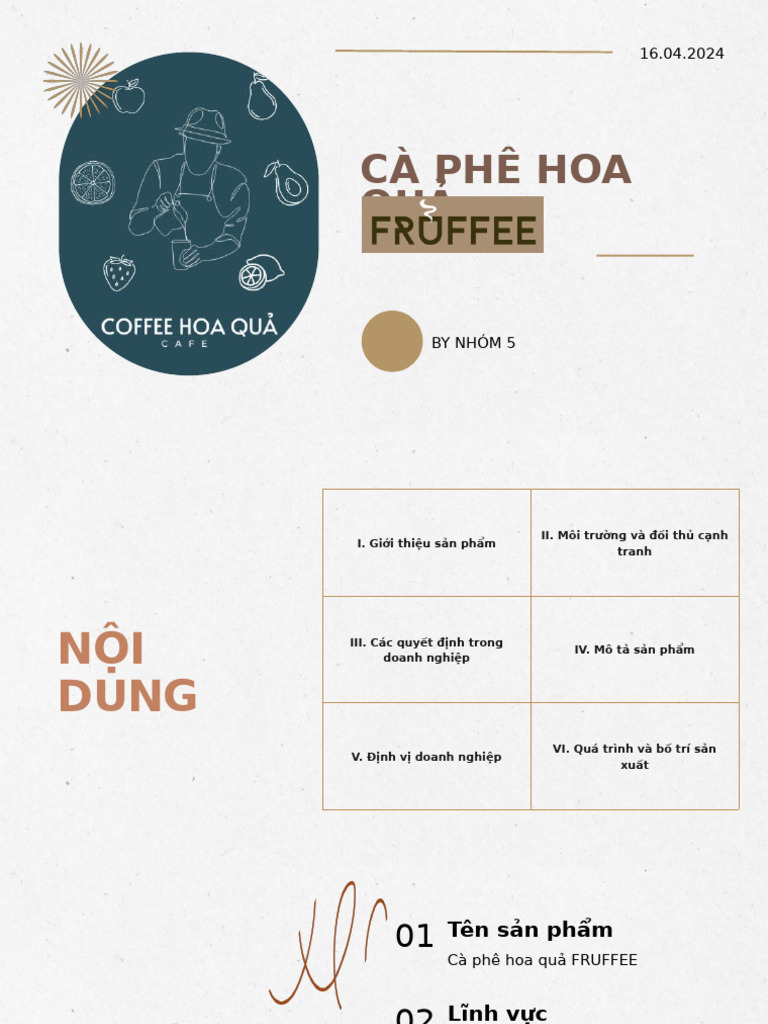 Coffee hoa quả (Fruffee) | PDF
