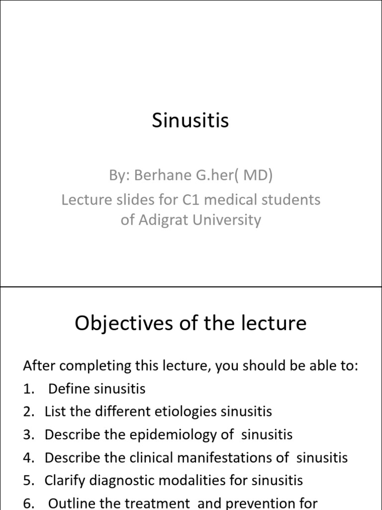 Sinusitis | PDF