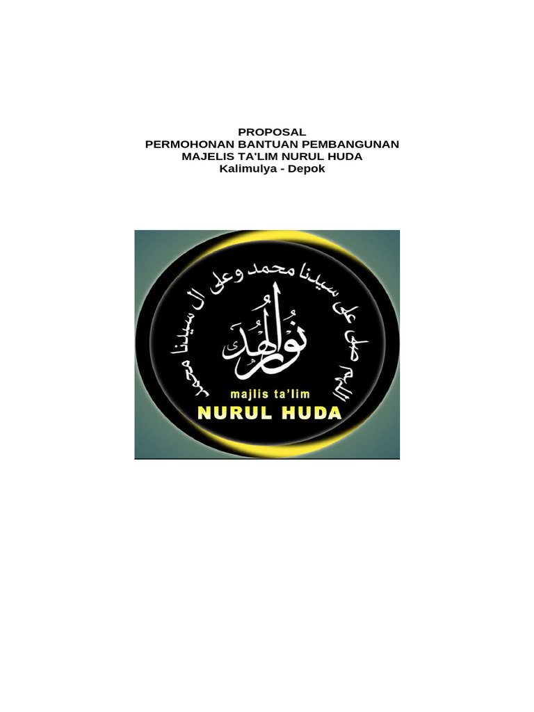 Contoh Proposal Bantuan Dana Majelis | PDF