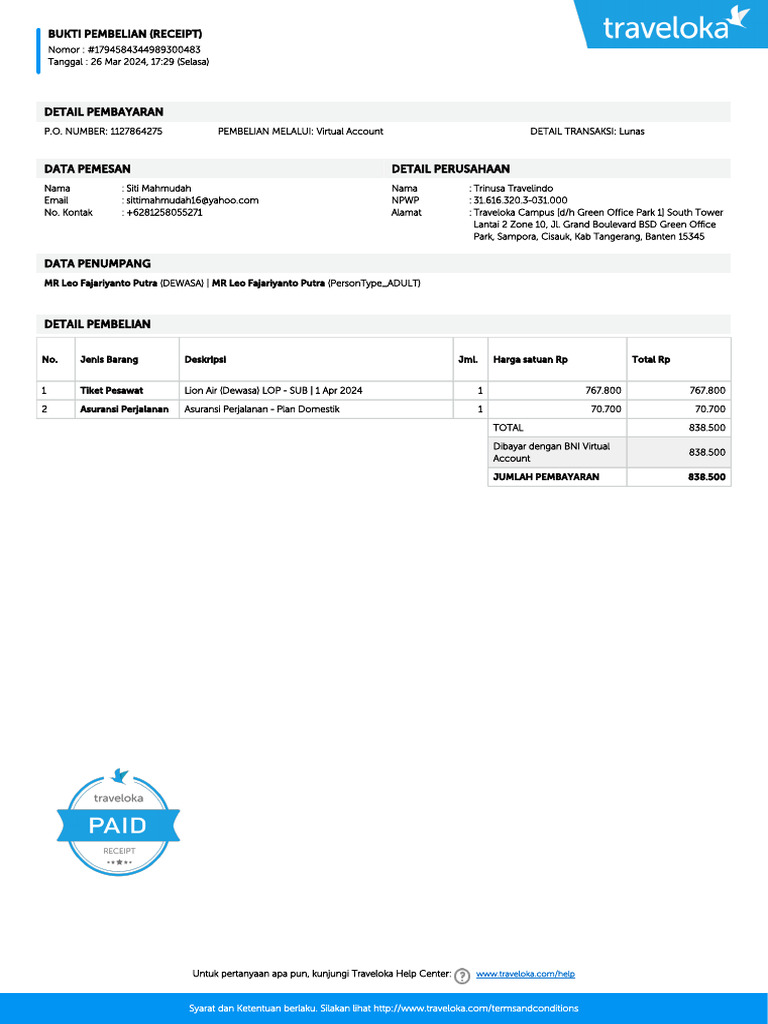 Receipt | PDF