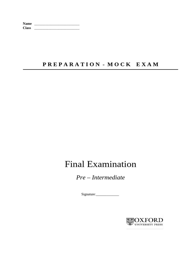 Pre-iterm Final Prep | PDF
