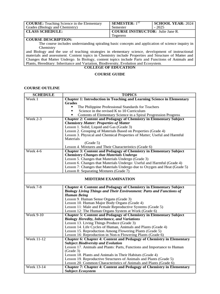 Course Guide TS | PDF | Plants | Life Course Guide TS | PDF | Plants | Life