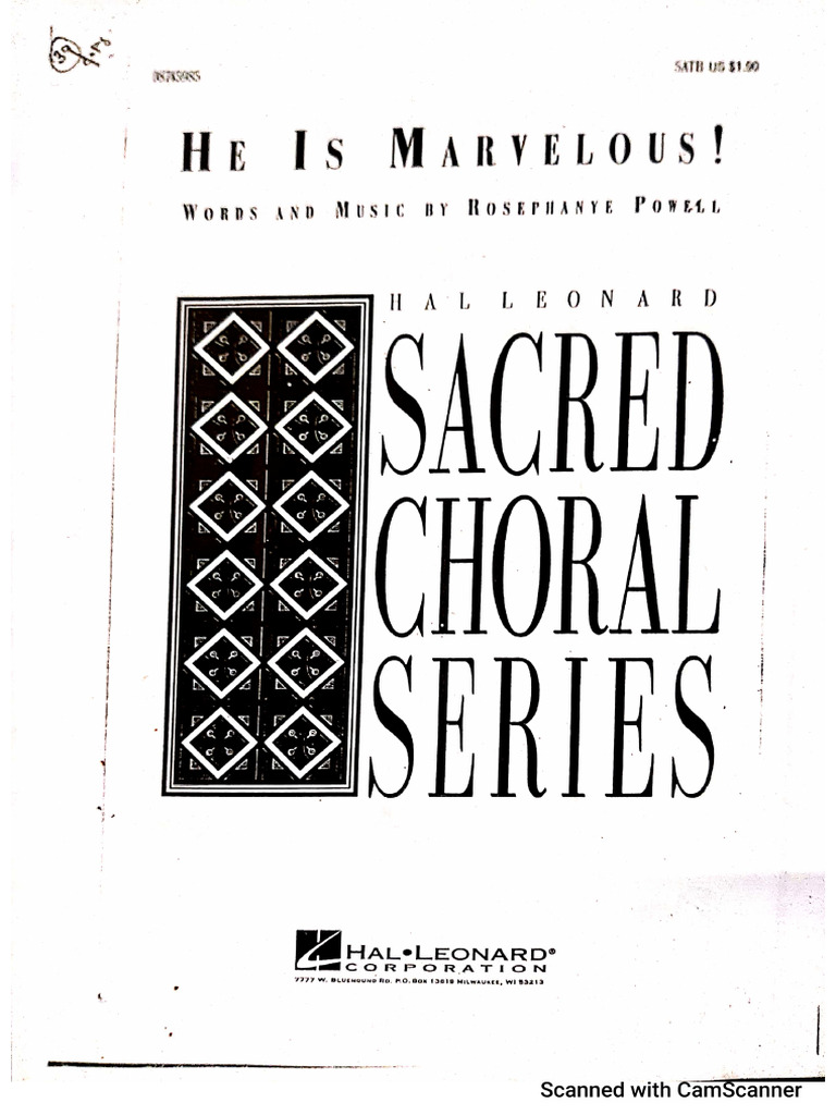 He Is Marvellous | PDF