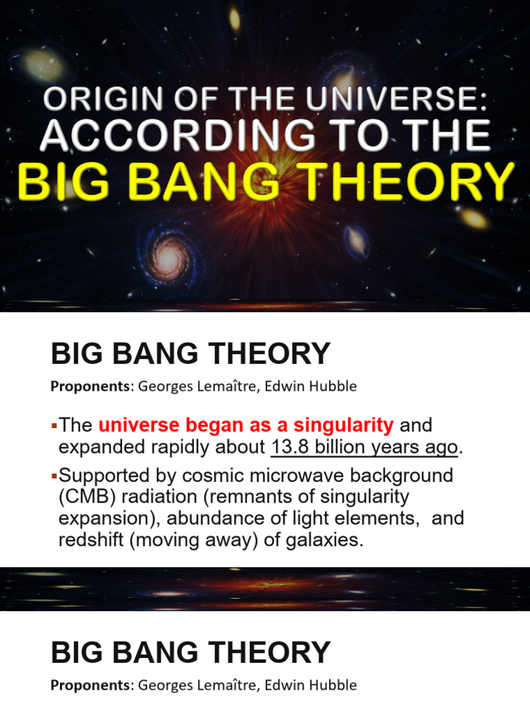 Other Theories Origin of The Universe EarthScience | PDF