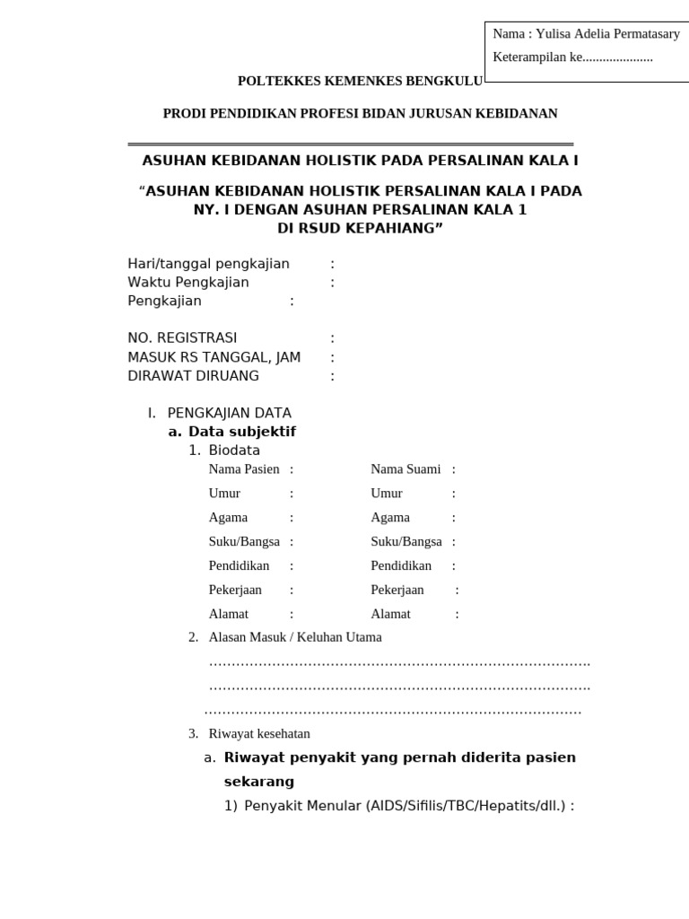 Askeb Persalinan MG 2 Yulisa | PDF
