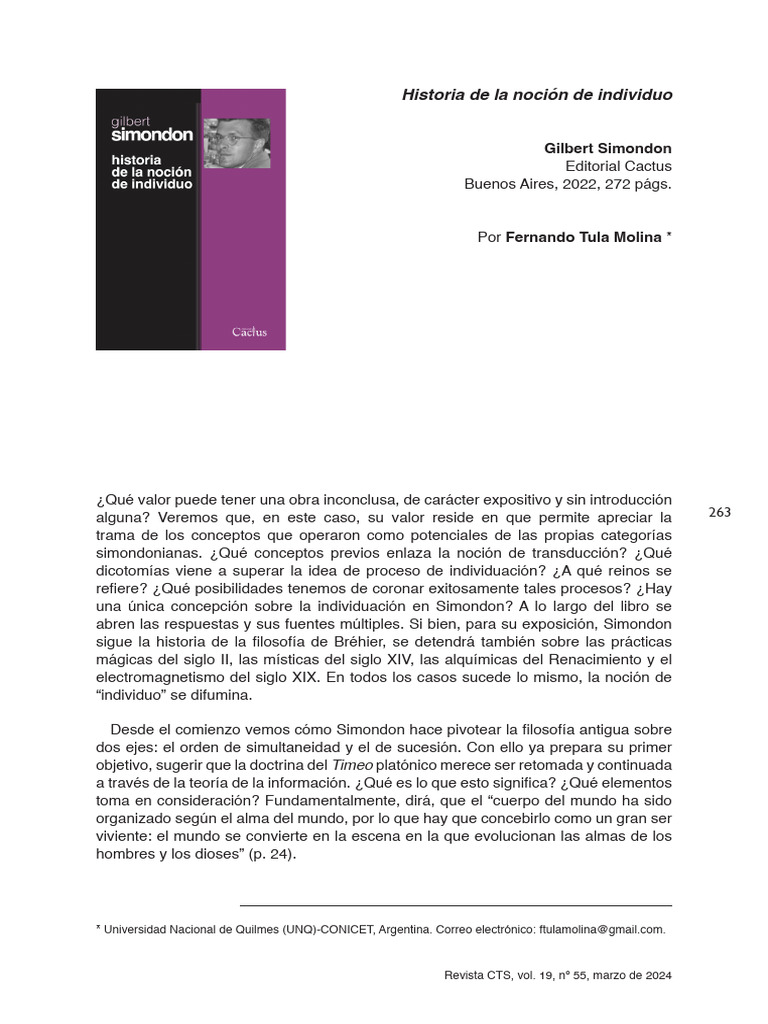 Resena_Simondon_Gilbert_Historia_de_la_n | PDF