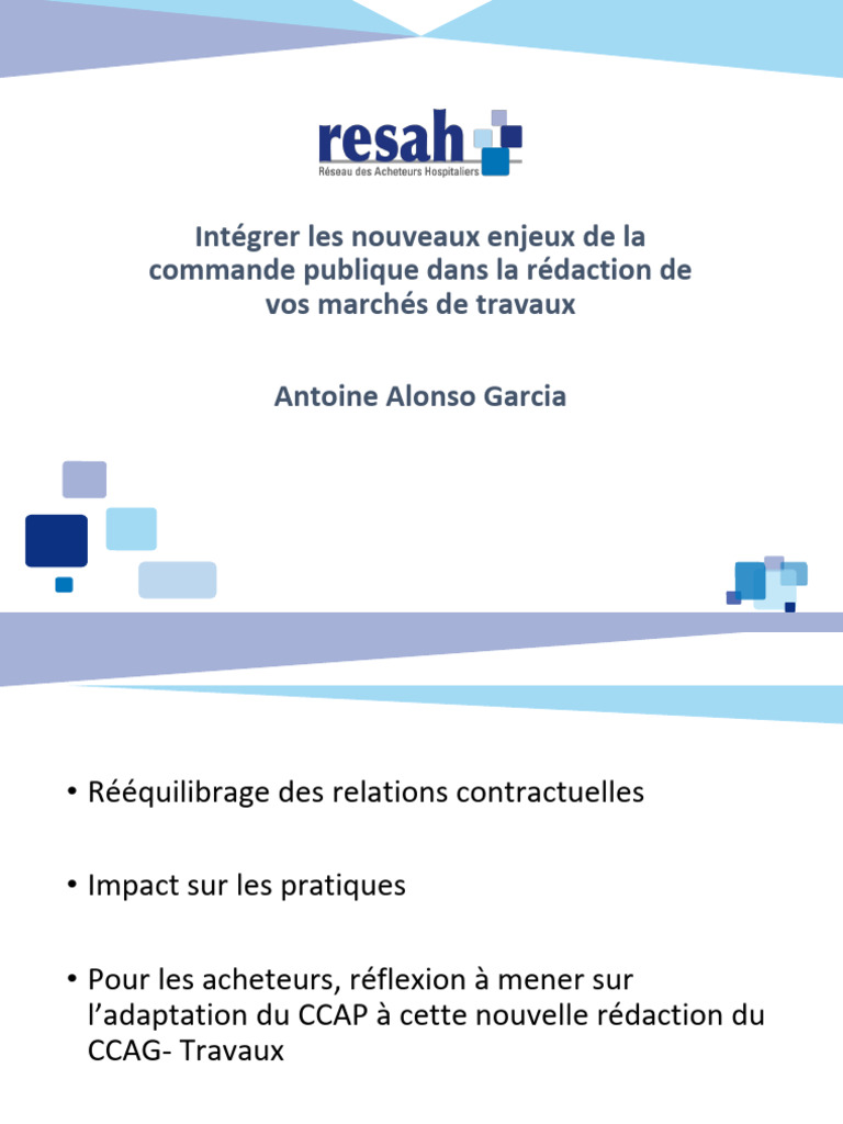 Support-Formation CCAG-Travaux Alonso | PDF