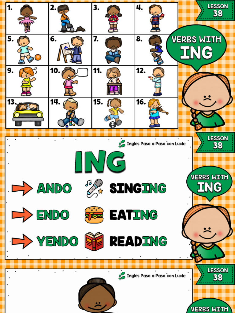Verbos en Ingles Con Ing | PDF