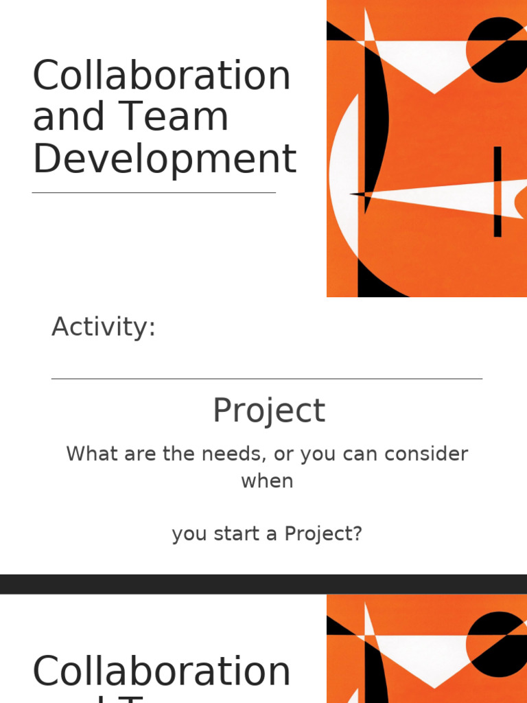 Lesson 6 COLLABORATION AND TEAM DEVELOPMENT | PDF