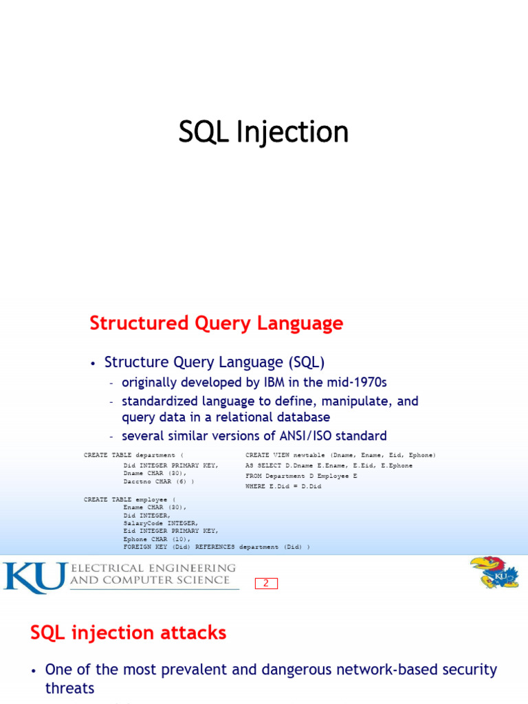 ch05 (I) (SQL Injection) | PDF