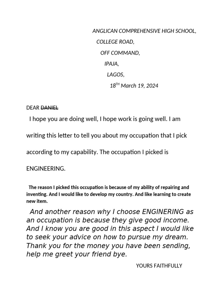 Adeleye Daniel Computer Project | PDF