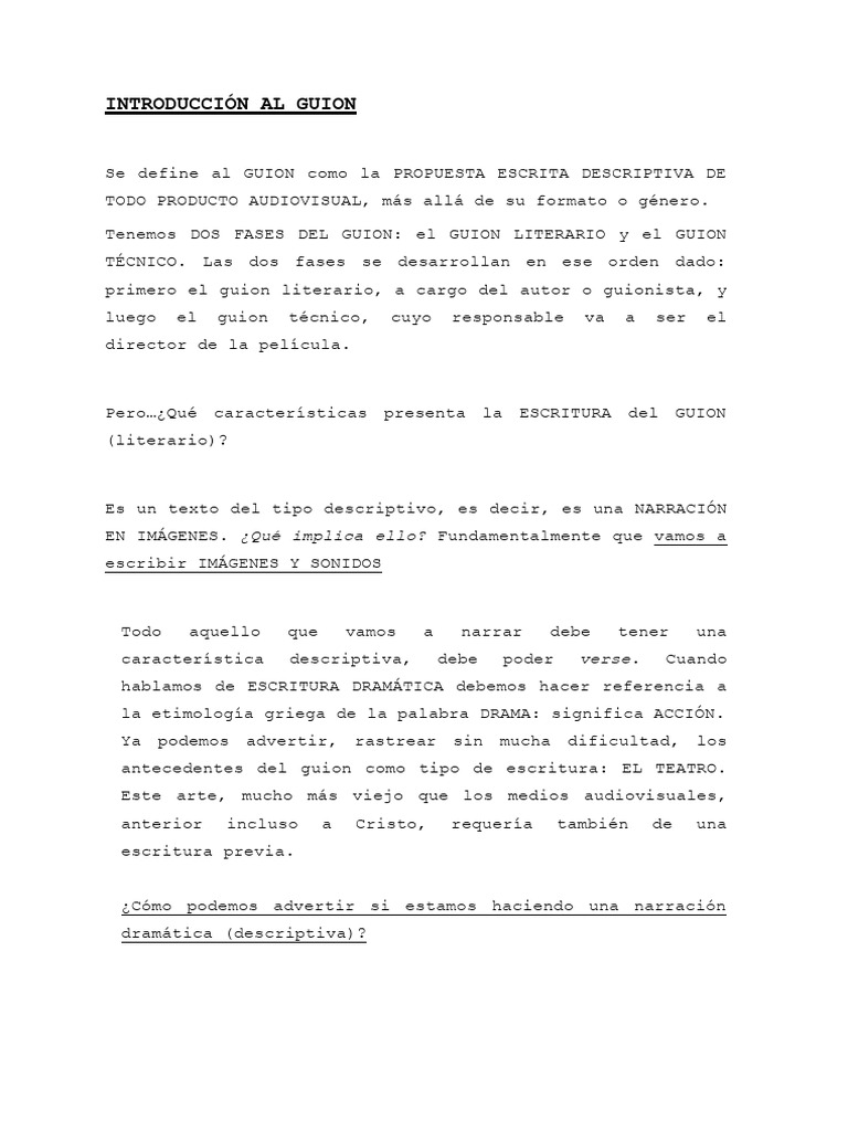 Módulo - El GUION | PDF