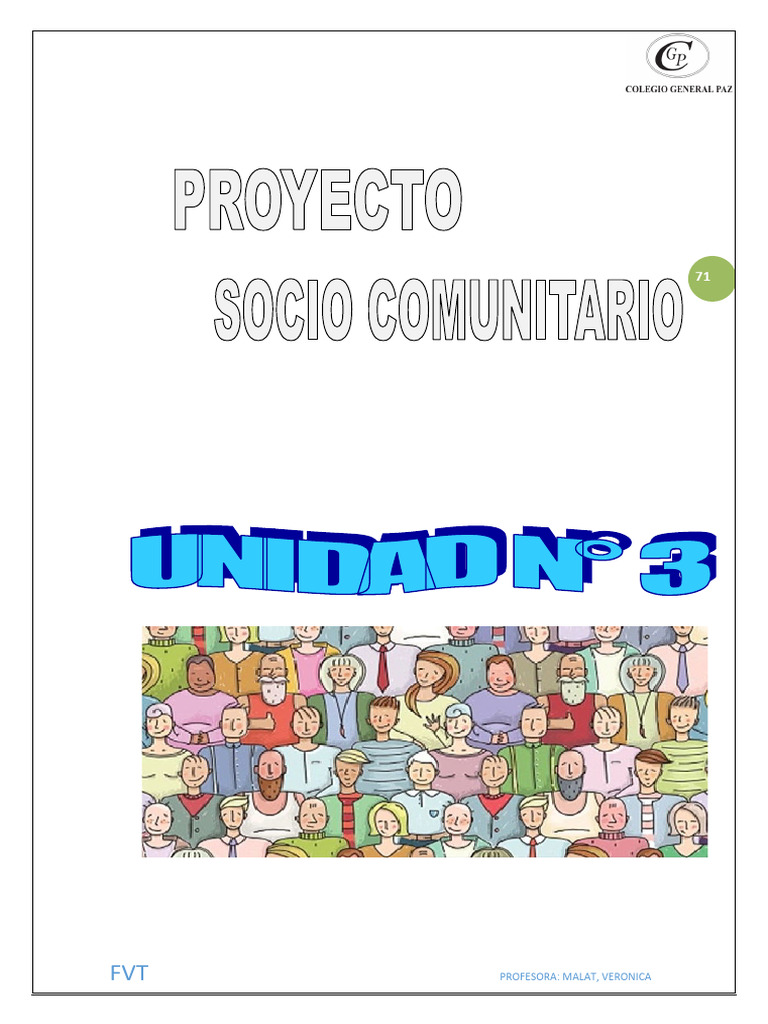 Cuadernillo Unidad 3 FVT | PDF
