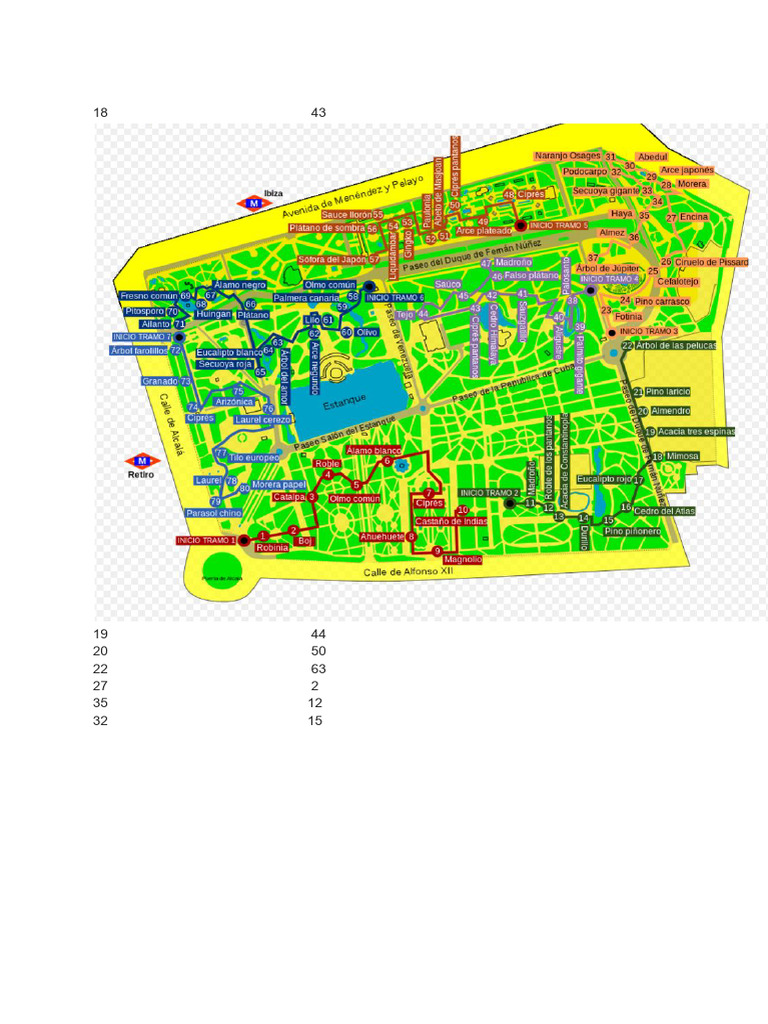 Mapa retiro 1 salida | PDF