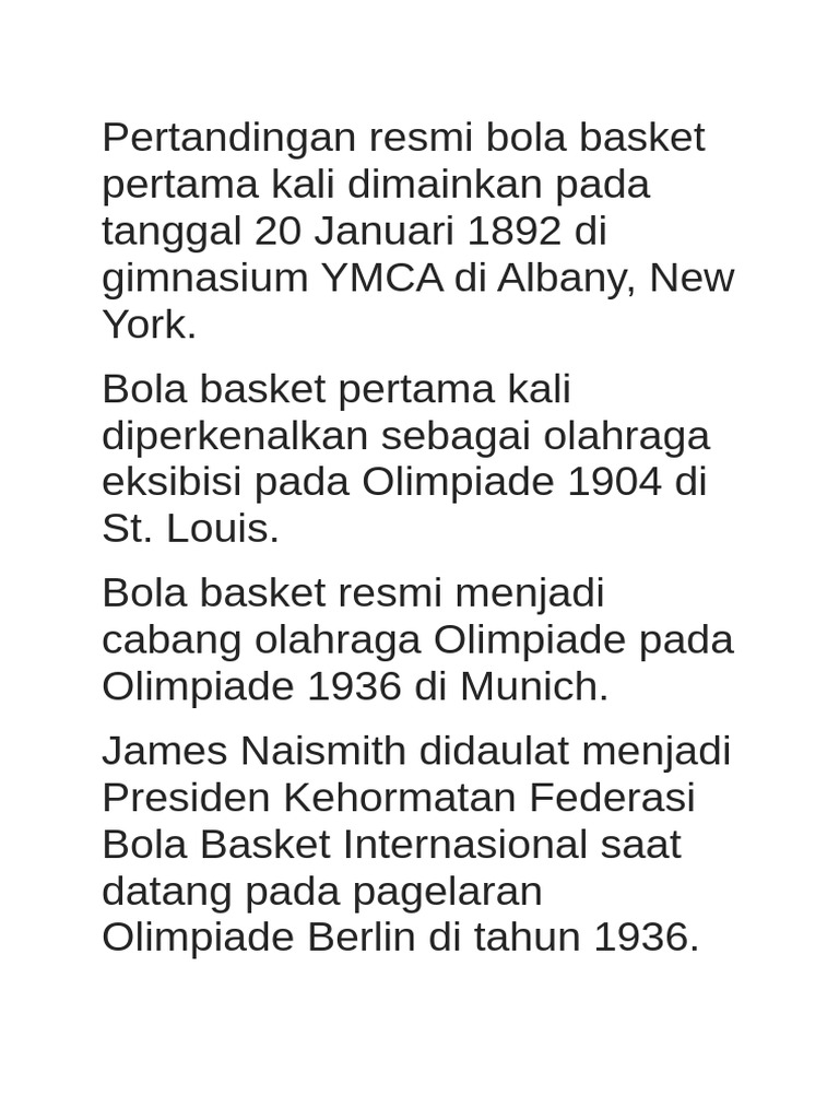 Perkenalan Permainan Bola Basket | PDF