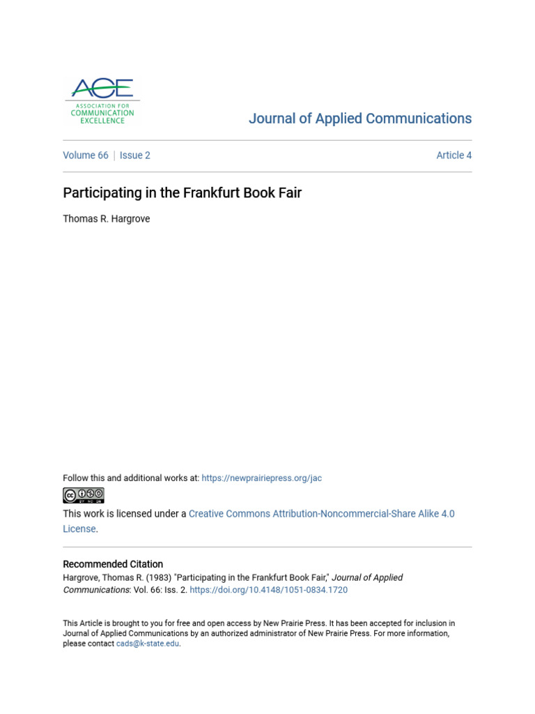 Frankfurt Book Fair | PDF