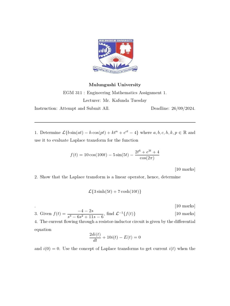 EGM 311. Assignment 1 | PDF | Computers