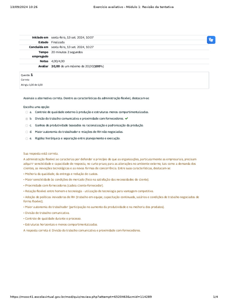 Exercício Avaliativo - Módulo 1 - Analise - e - Melhoria - Do - Processo | PDF