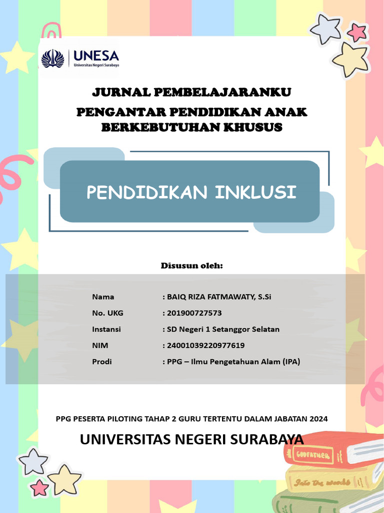 Modul 3 - Jurnal Pembelajaranku - Pendidikan Inklusif | PDF
