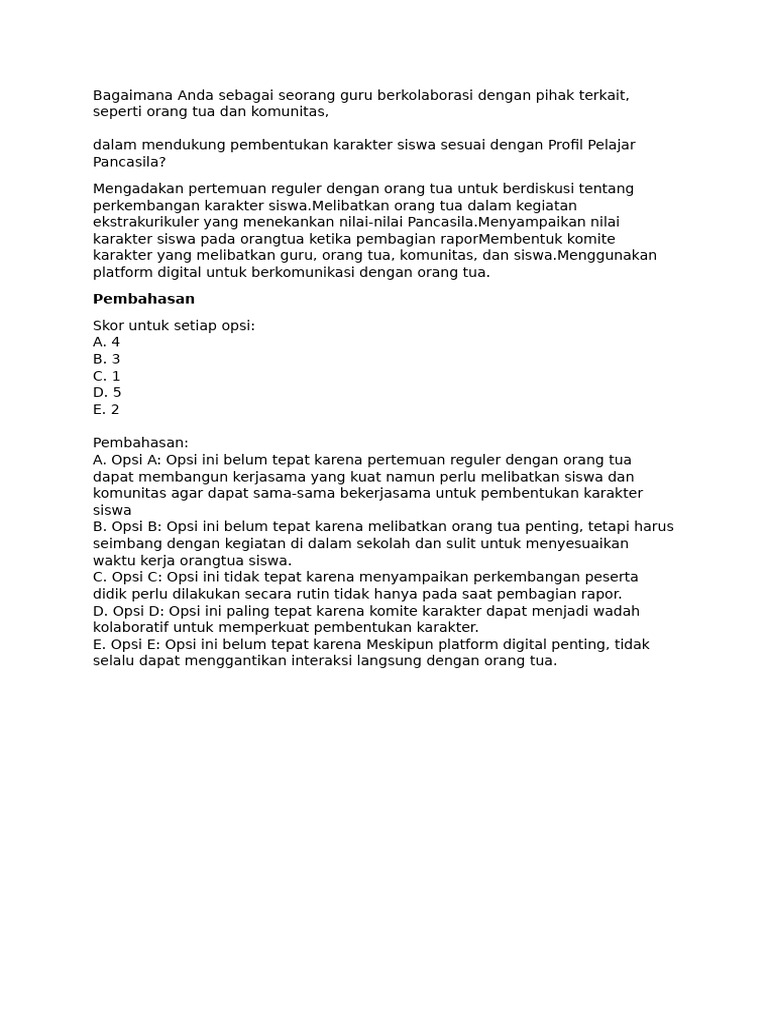 Soal Dan Pembahasan Try Out 15 September 2024 Ajb | PDF