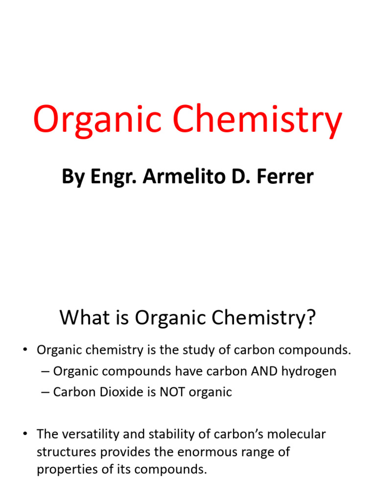 Organic Chemistry Introduction | PDF | Alkane | Cooking, Food & Wine