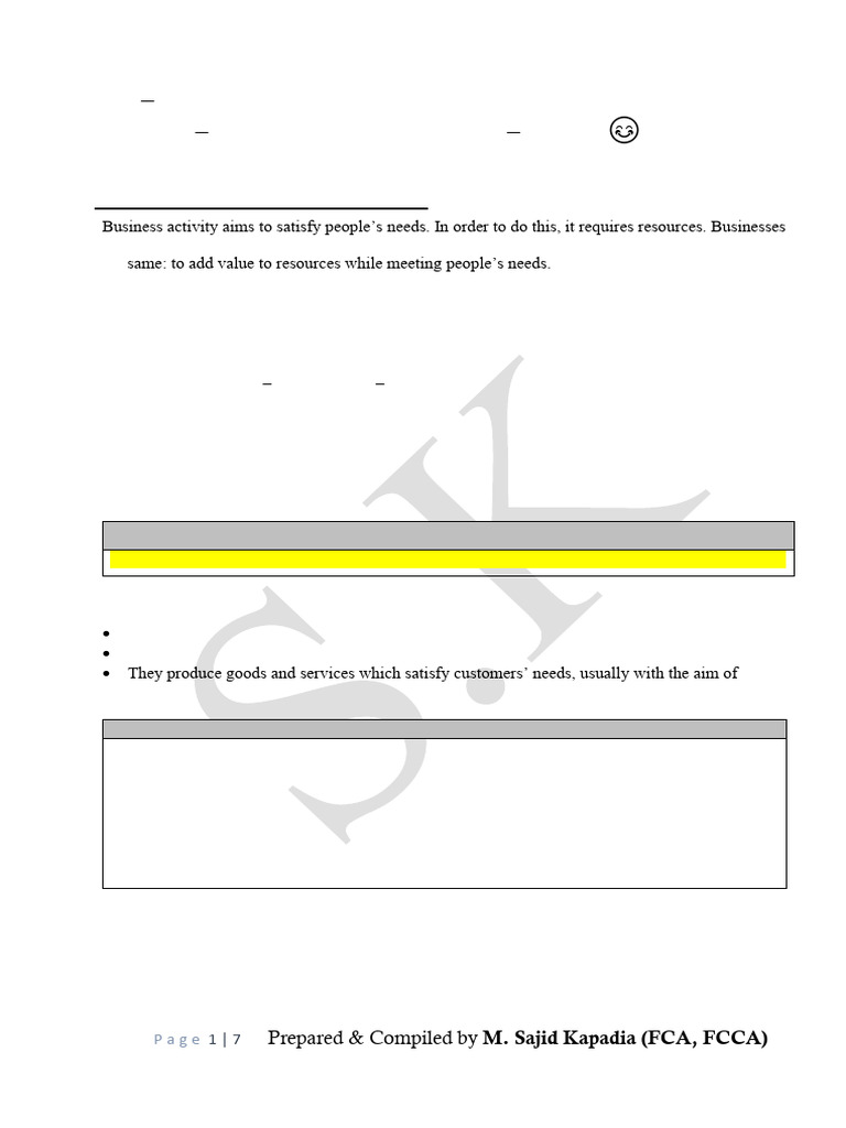 Chapter 1 Enterprise 2024 Part 1 by SK | PDF