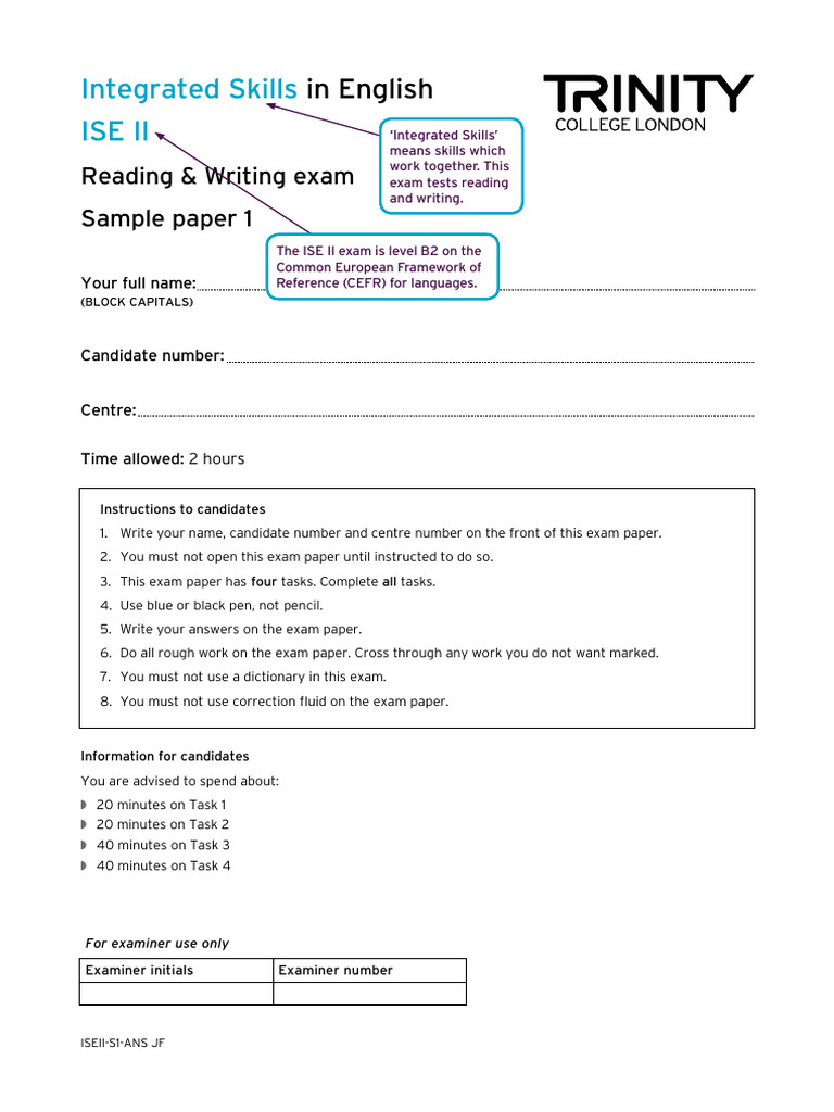 Modelos ISE II B2 | PDF