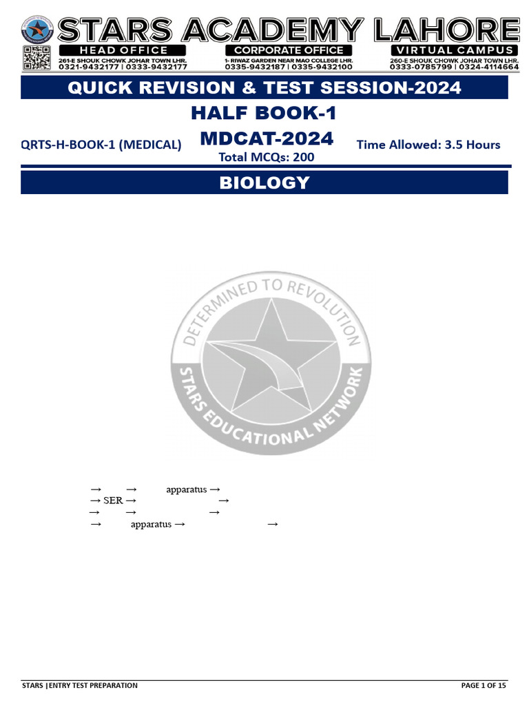02 Half Book-I (Student Copy) | PDF