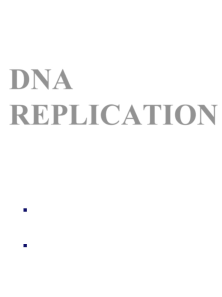 Dna Replication Present | PDF