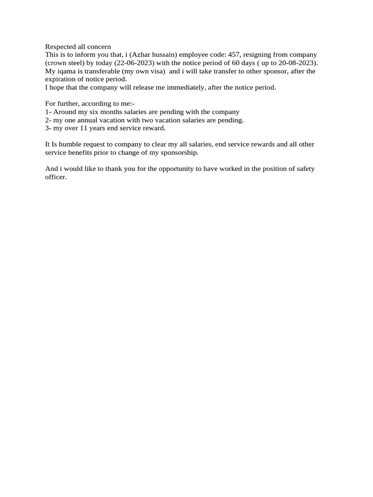 Respected All Concern | PDF