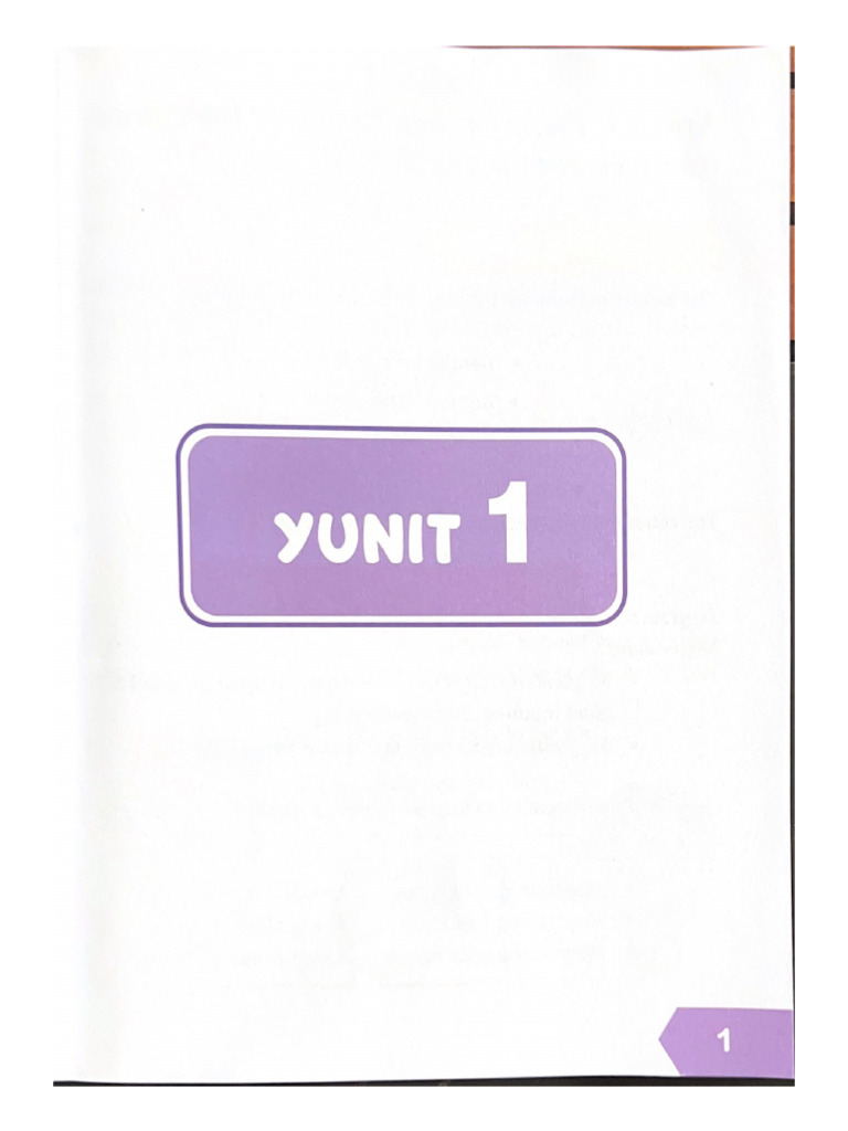 Yunit 1 | PDF