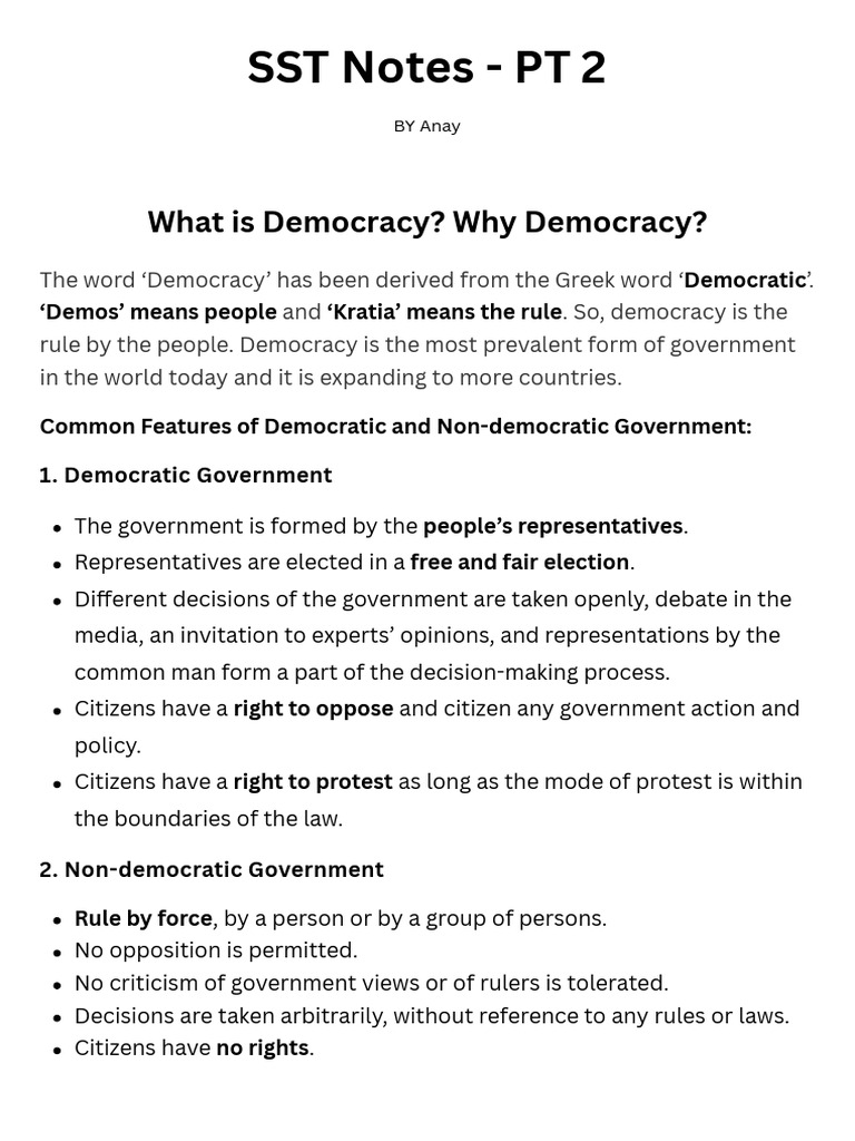 SST Notes - PT 2 | PDF