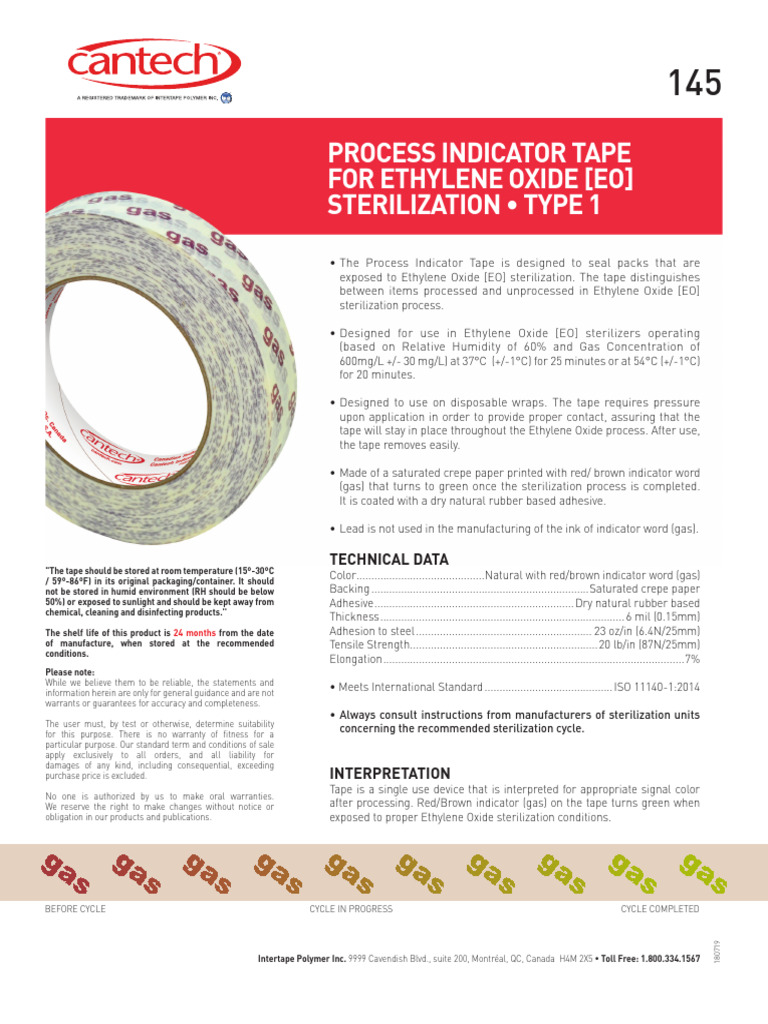 EtO Tape - Datasheet | PDF