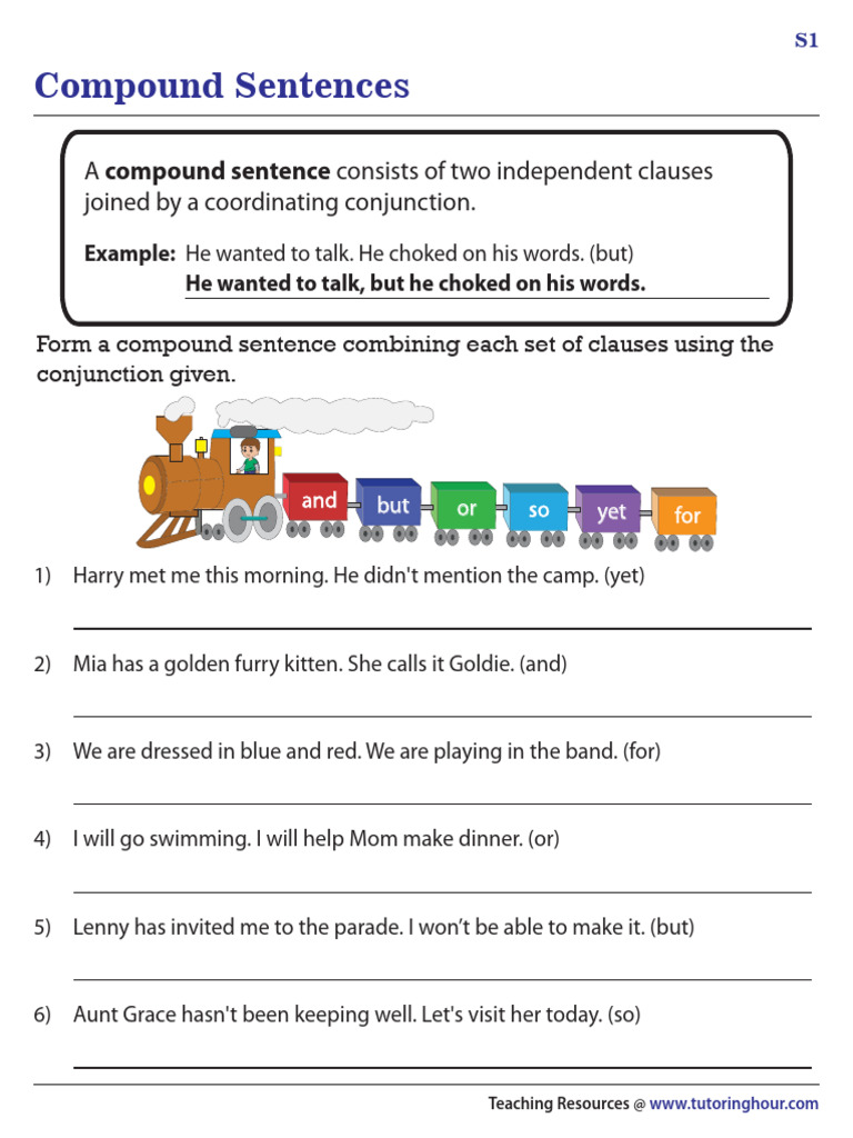 Compound Sentences | PDF