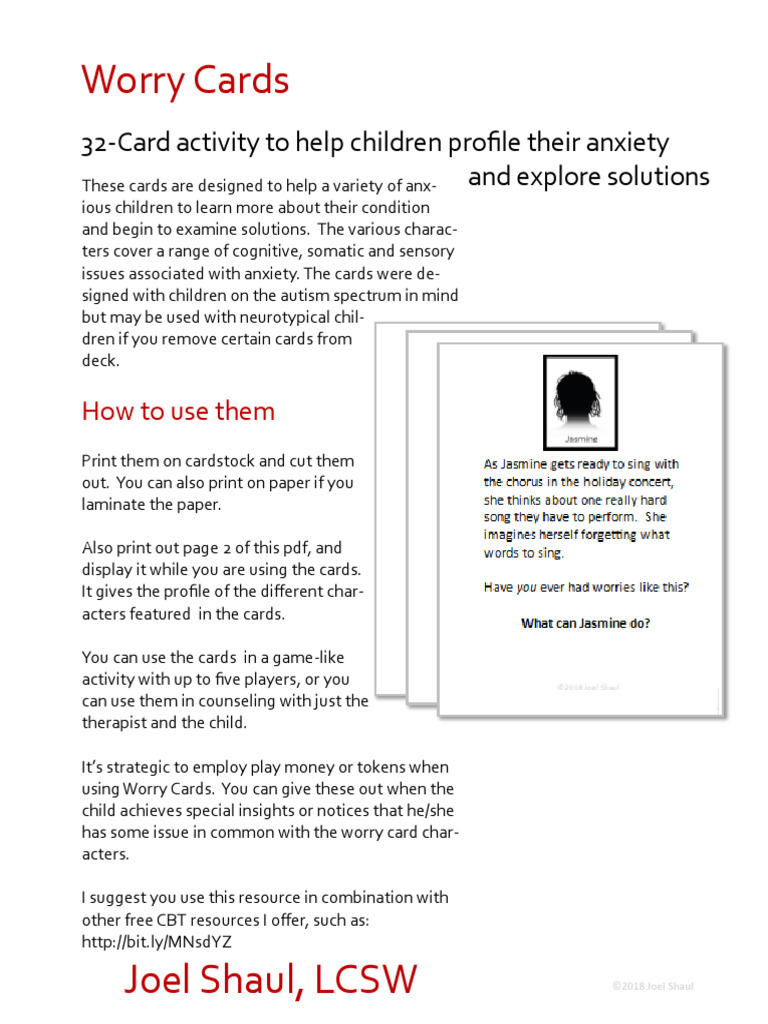 Worry-cards-Activity-to-explore-anxiety | PDF