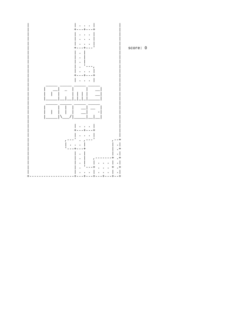 Tetris Ascii (1) | PDF
