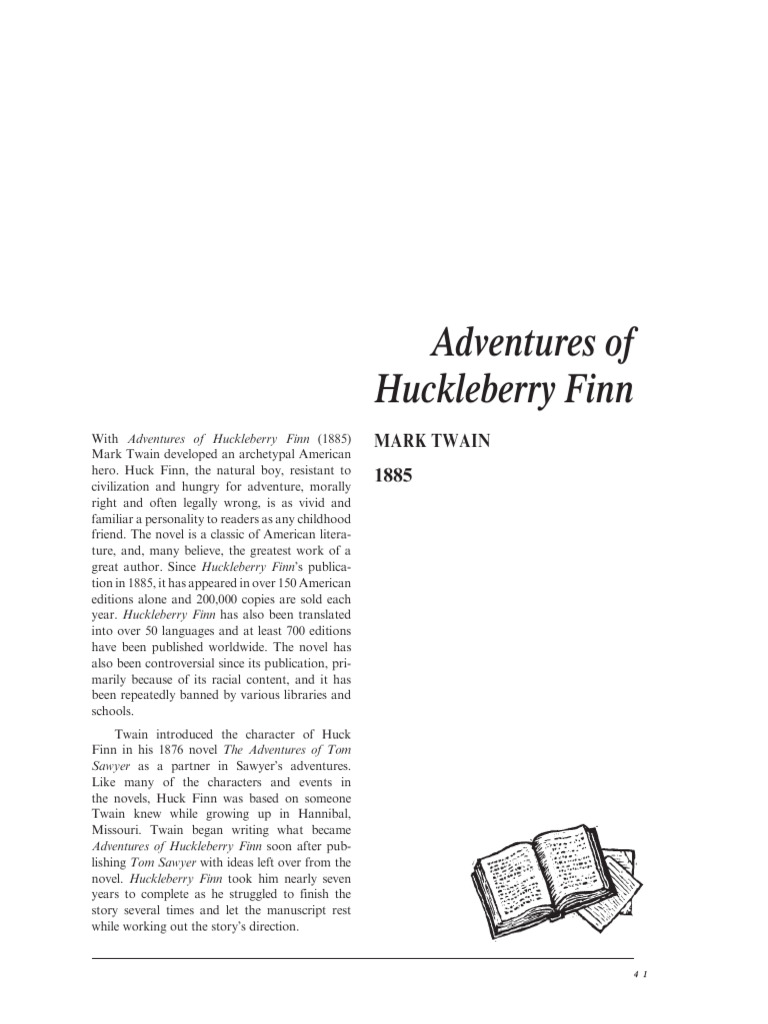 Adventures of Huckleberry Finnn | PDF