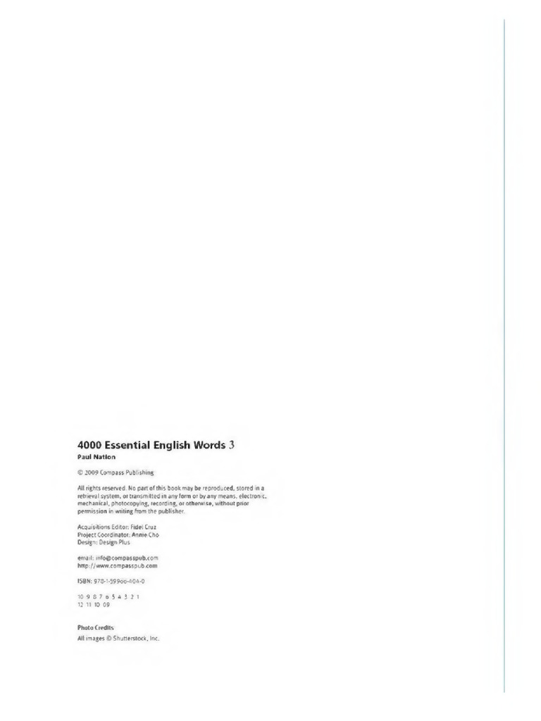 4000 Essential English Words 3 | PDF