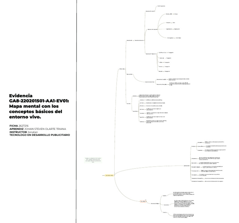 Evidencia Ga8 220201501 Aa1 Ev0 Mapa Mental Con Los Conceptos Básicos Del Entorno Vivo Pdf 