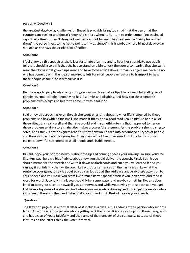 English JC Paper 2019 | PDF