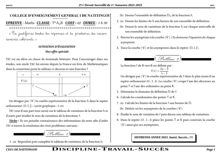 D2S1 TleA1 22-23 | PDF