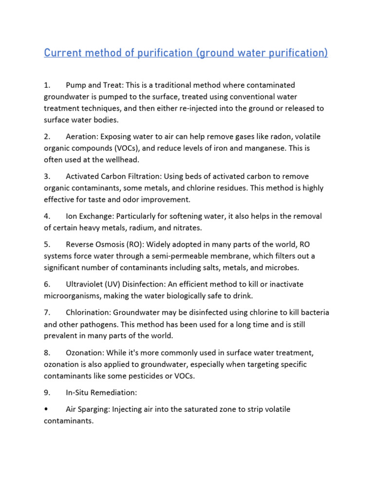 Current Method of Purification . . . . . | PDF