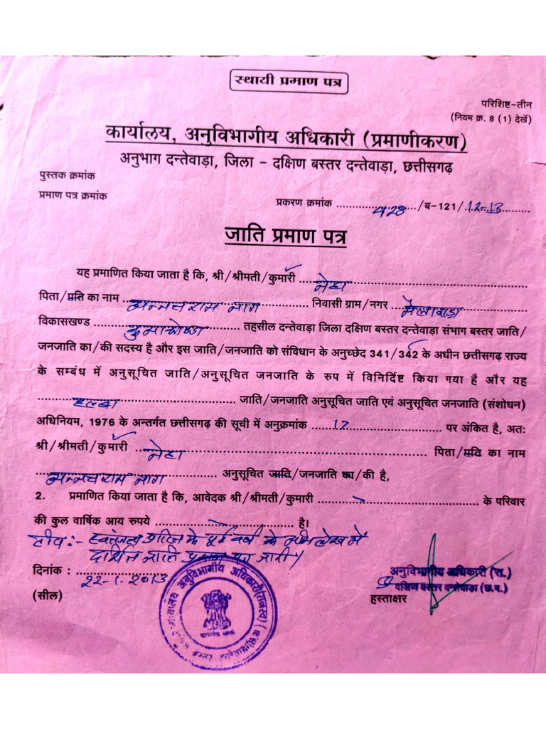 Cast Certificate | PDF