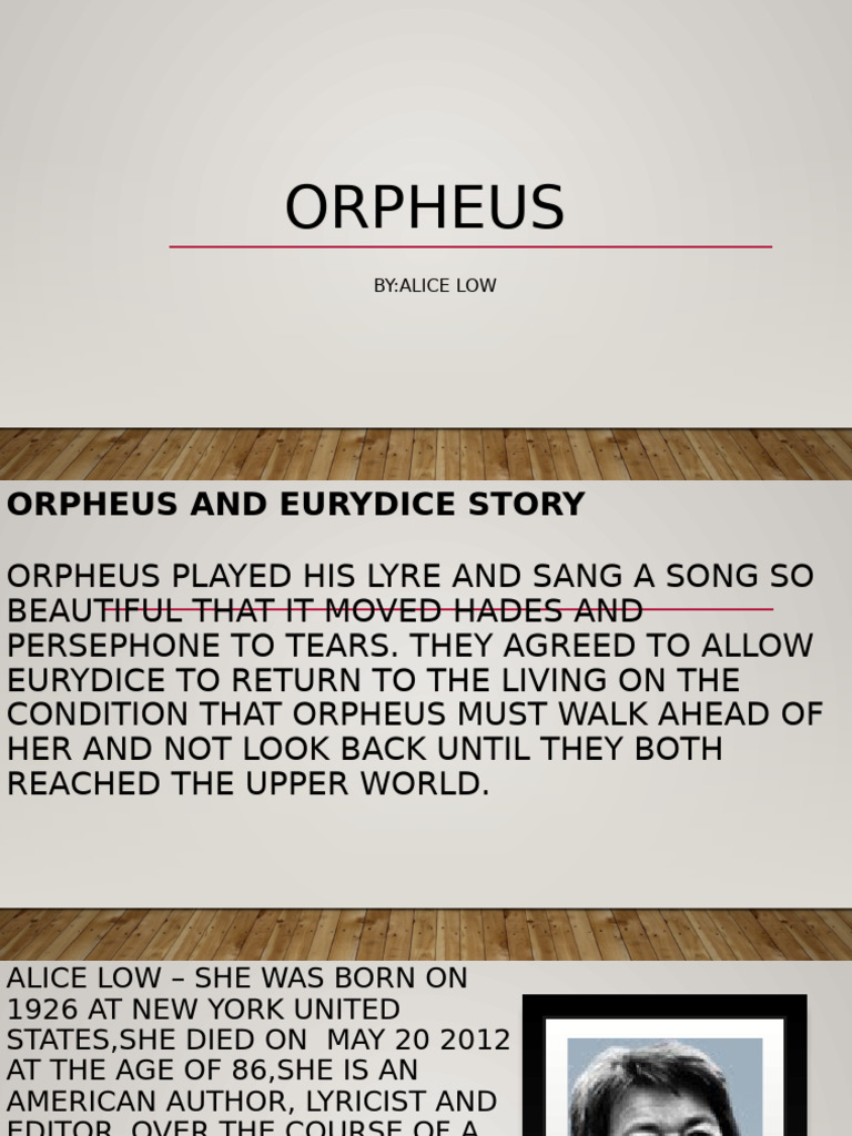 Orpheus | PDF