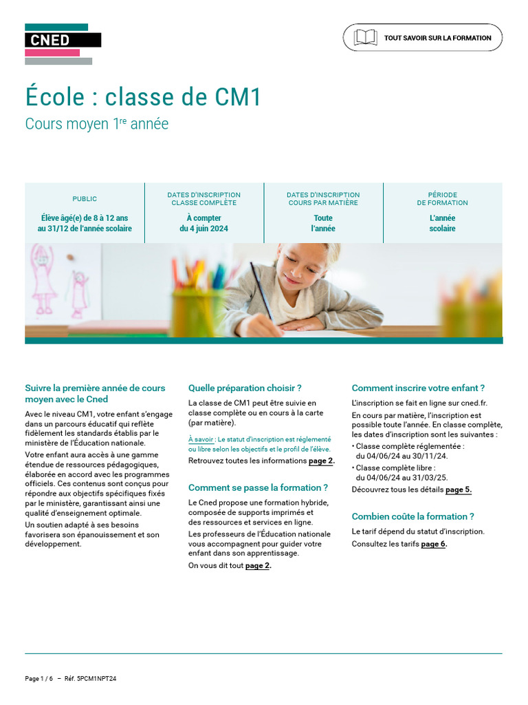 Ecole Classe de CM1 | PDF